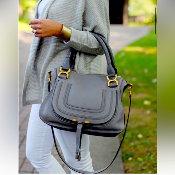 Chloe | Bags | Chloe Medium Marcie Elephant Gray | Poshmark